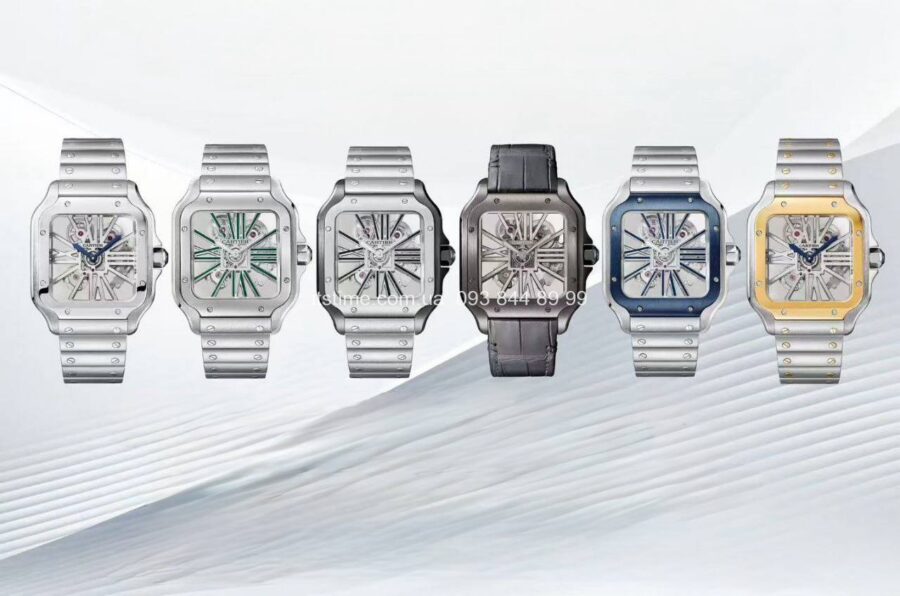 Купити годинник Суперклон Cartier Santos de Cartier skeleton Ref ...